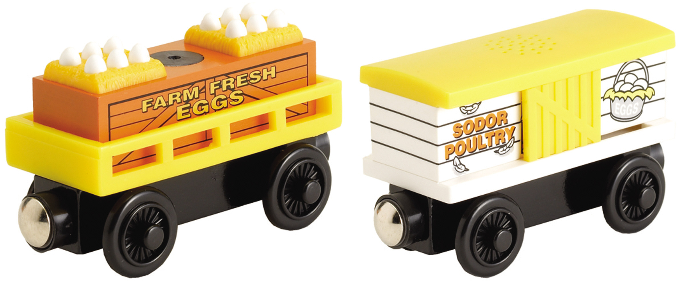 Thomas Wooden Railway - Sodor Chicken Cars Wagons