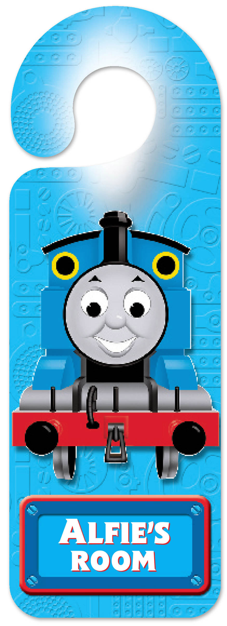 Personalised Thomas Door Hanger L - W Personalised Birthday Cards, Book ...